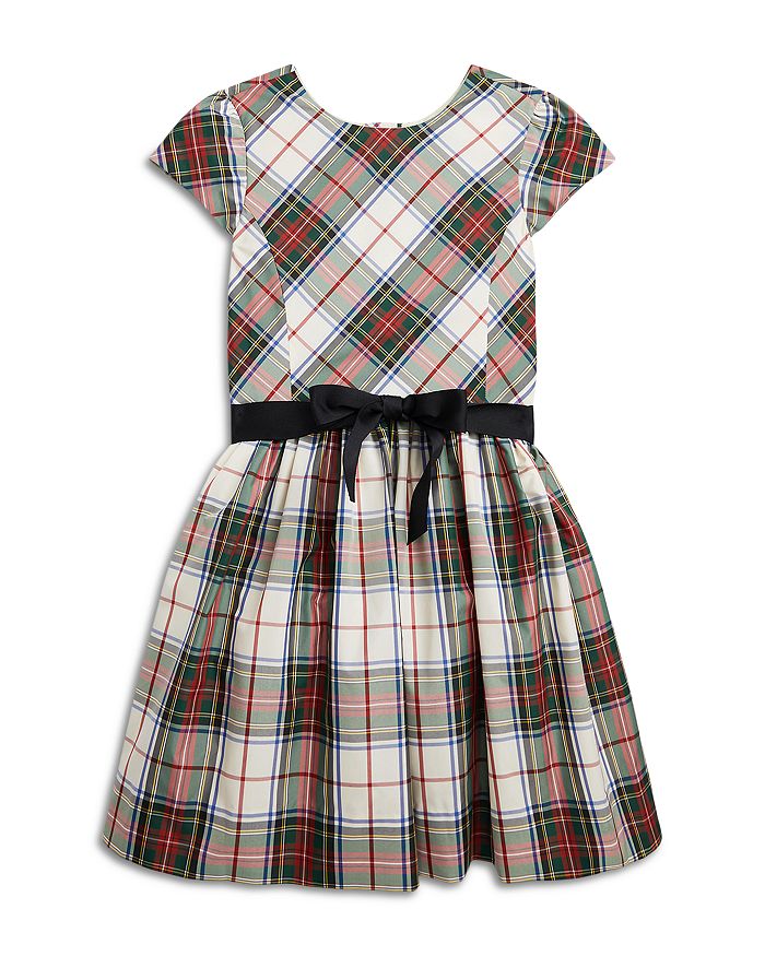 Ralph Lauren Girls' Plaid Dress - Big Kid | Bloomingdale's