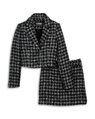 KatieJnyc Girls' Eden Boucle Jacket and Charlotte Boucle Skirt Set ...