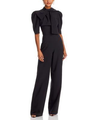 Click here for Black Halo Ara Bow Straight Leg Jumpsuit prices