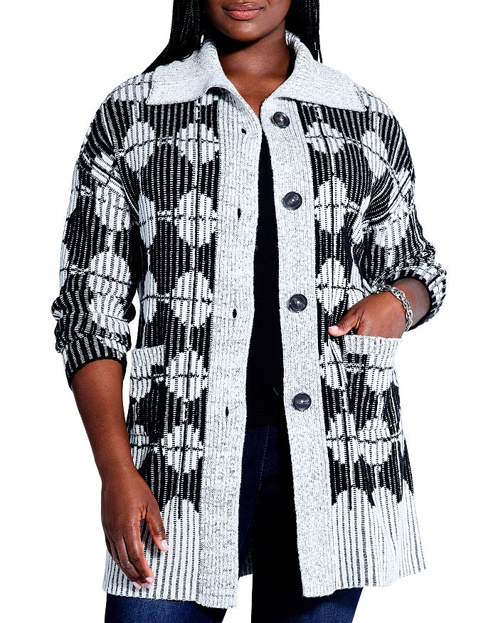 NIC+ZOE Plus Soft Dot Cardigan | Bloomingdale's