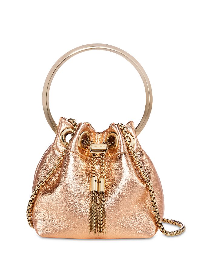 Jimmy Choo Bon Bon Micro Metallic Bucket Bag | Bloomingdale's