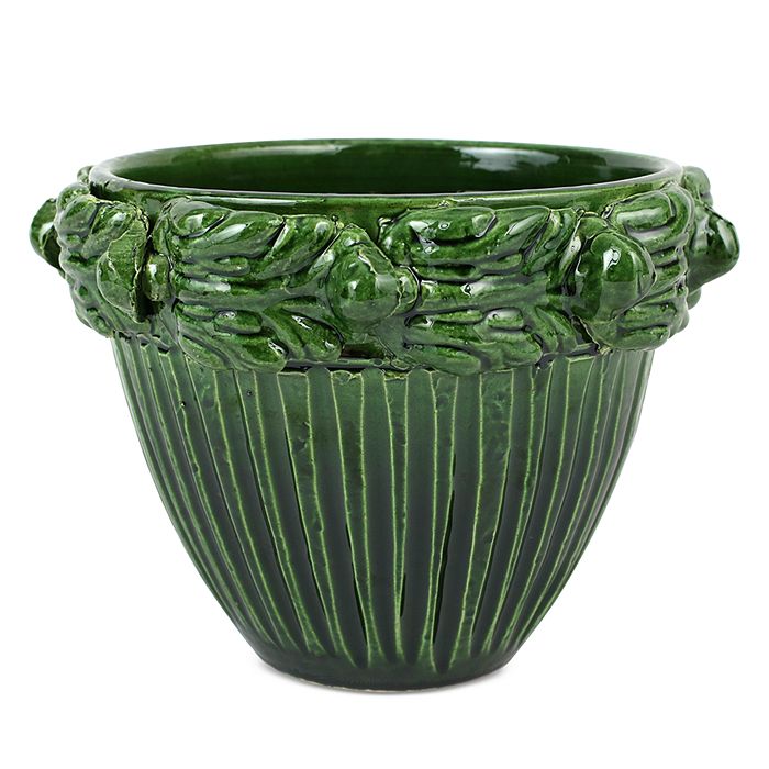 VIETRI Rustic Garden Acanthus Leaf Small Cachepot | Bloomingdale's
