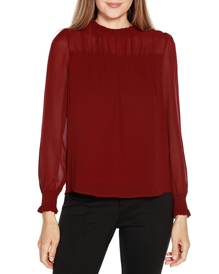 Belldini Gathered Chiffon Top | Bloomingdale's