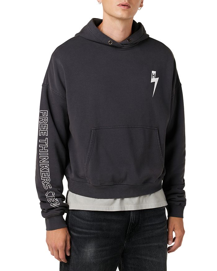 Hudson Cropped Logo Hoodie | Bloomingdale's