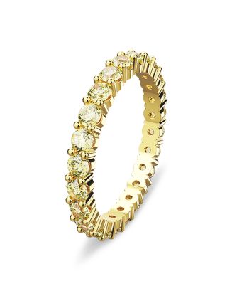 Swarovski Matrix Yellow Crystal Stack Ring in Gold Tone | Bloomingdale's