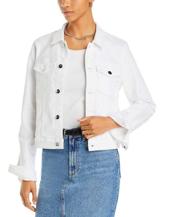 JEN 7 by 7 For All Mankind Cropped Trucker Jacket | Bloomingdale's