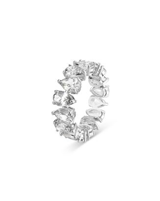 Swarovski Matrix Pear Cut Ring in Rhodium Plated | Bloomingdale's