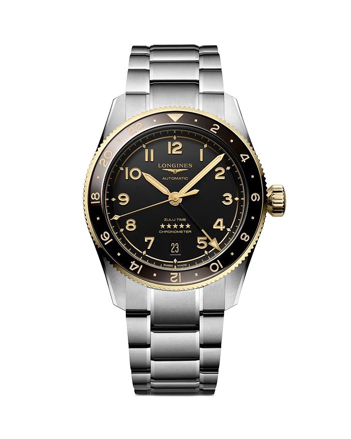 Longines Spirit Zulu Time Watch, 39mm | Bloomingdale's