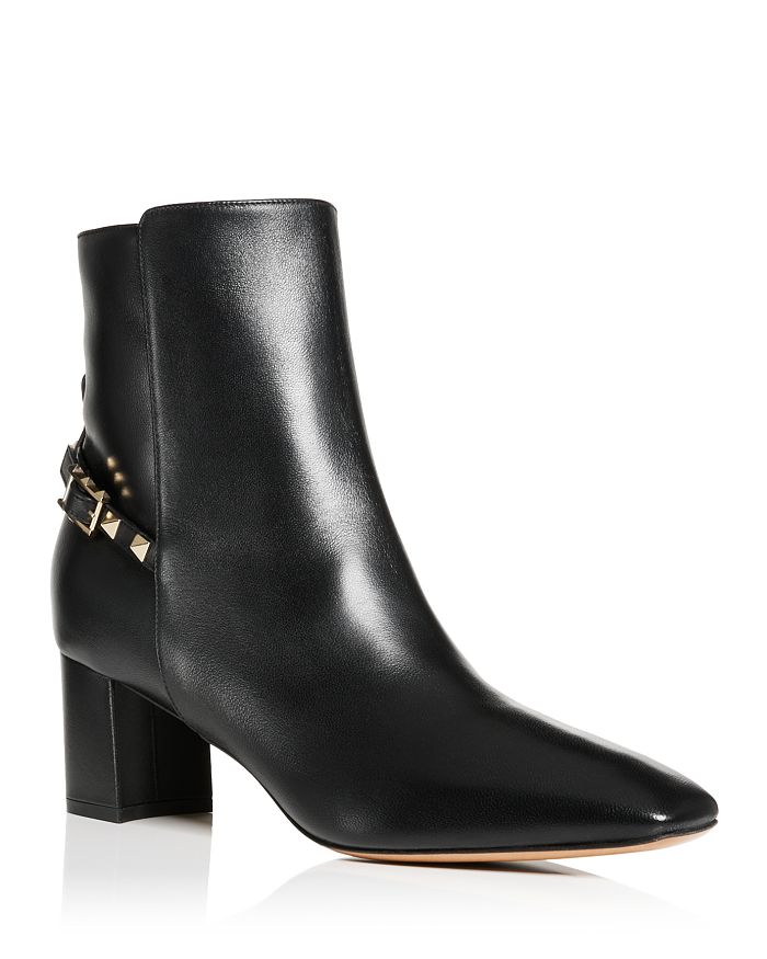 Valentino Garavani Women's Buckled Block Heel Booties | Bloomingdale's