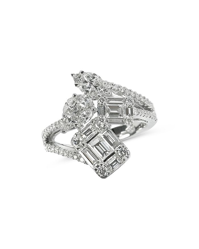 ZYDO 18K White Gold Mosaic Diamond Ring, 1.96 ct. t.w. | Bloomingdale's