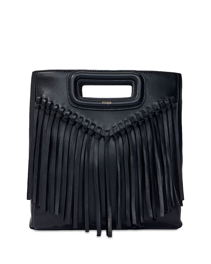 Maje M Leather Crossbody | Bloomingdale's