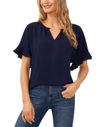 CeCe Ruffle Sleeve Drop Shoulder Blouse | Bloomingdale's