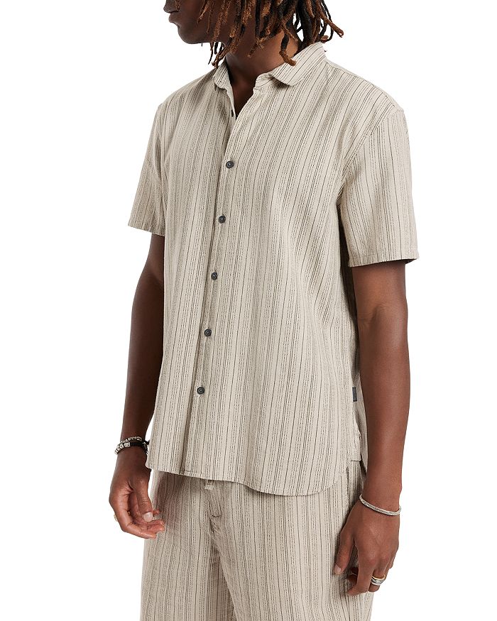 John Varvatos Sean Short Sleeve Button Front Sport Shirt | Bloomingdale's