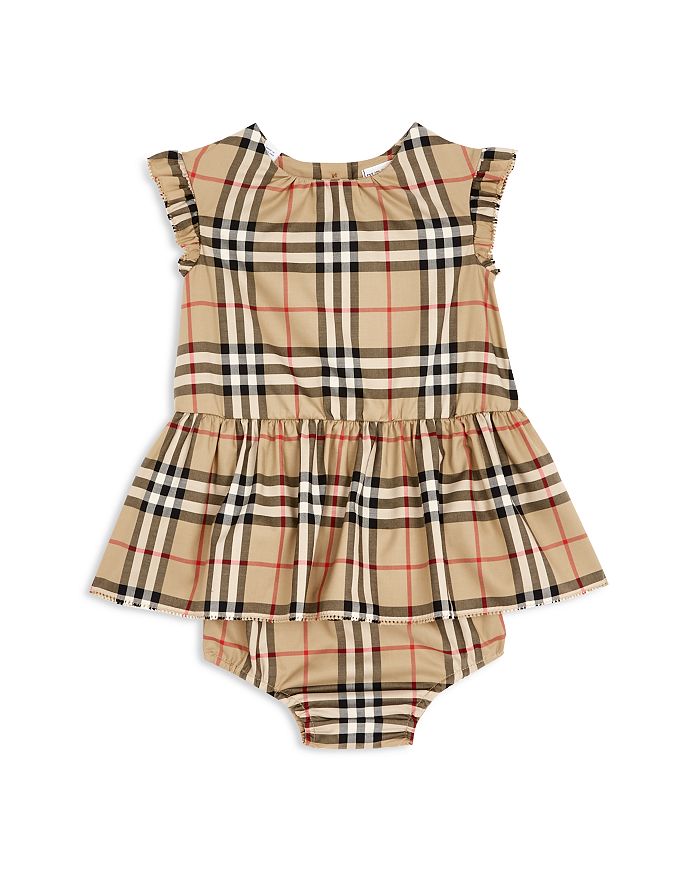 Burberry Unisex Leana Check Dress & Bloomers Set - Baby | Bloomingdale's