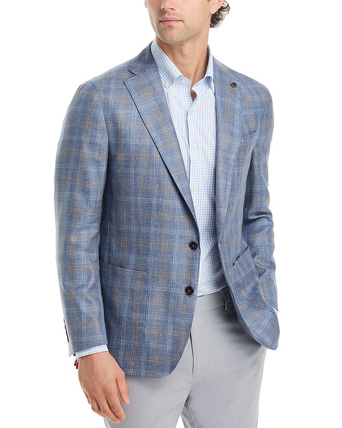Peter Millar Crown Crafted Andover Plaid Tailored Fit Soft Jacket ...