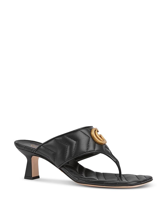 Gucci Women's GG Marmont Leather Sandals | Bloomingdale's
