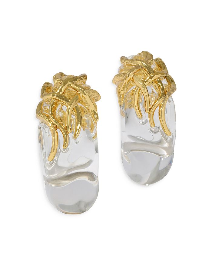 Alexis Bittar Liquid Vine Lucite Clip Hoop Earrings | Bloomingdale's