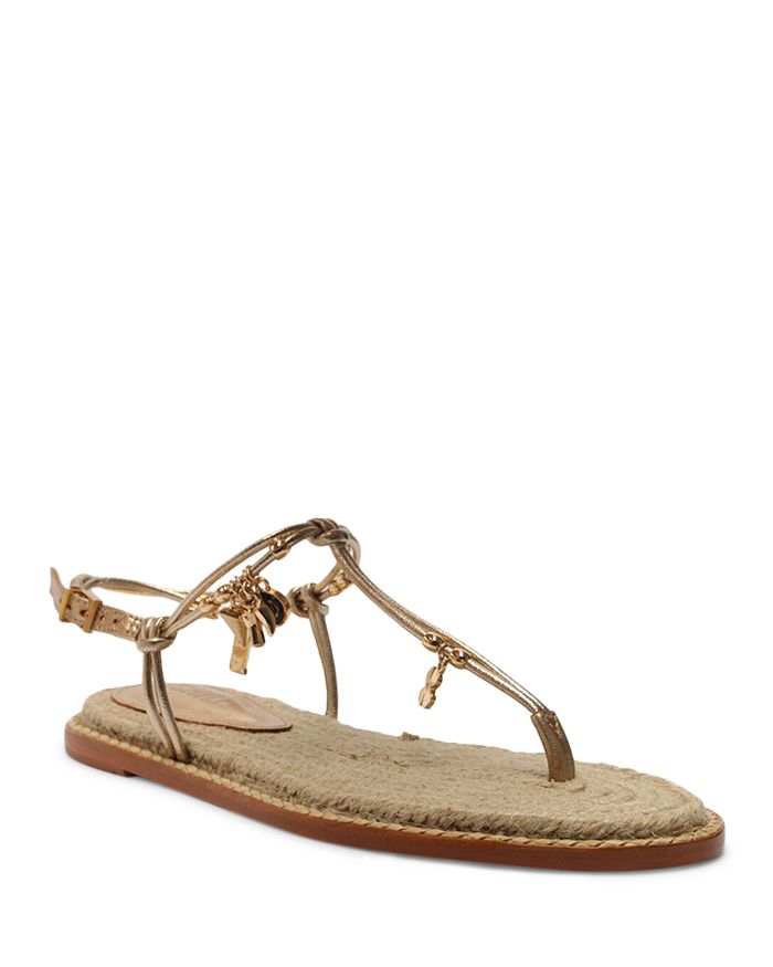 SCHUTZ Women's Mitchell Charm Embellished Thong Sandals | Bloomingdale's