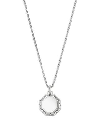 Click here for John Hardy Sterling Silver Octagon Pendant Necklac... prices