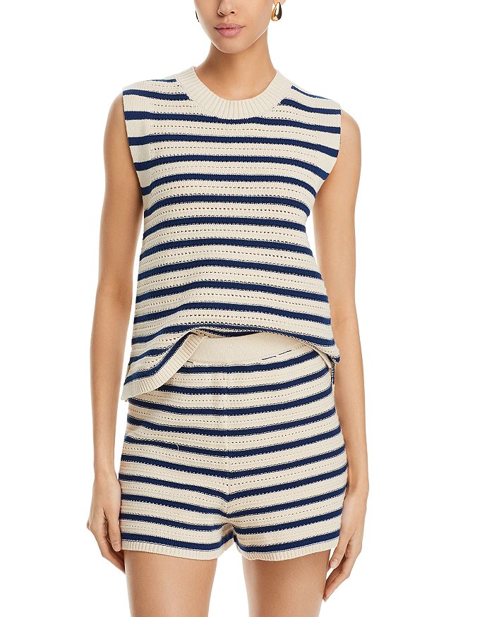 FRENCH CONNECTION Striped Sleeveless Sweater | Bloomingdale's