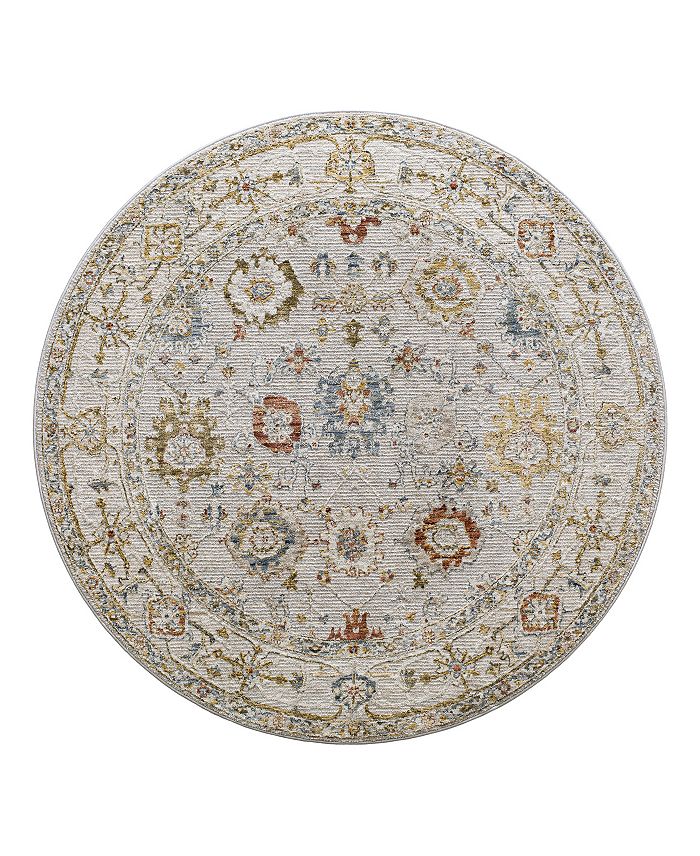 Surya Reina REN-2307 Round Area Rug, 6'7" x 6'7" | Bloomingdale's