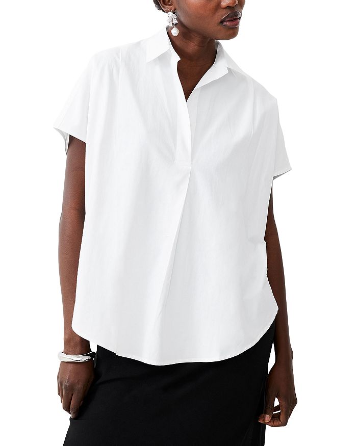 FRENCH CONNECTION Collared High Low Shirt | Bloomingdale's
