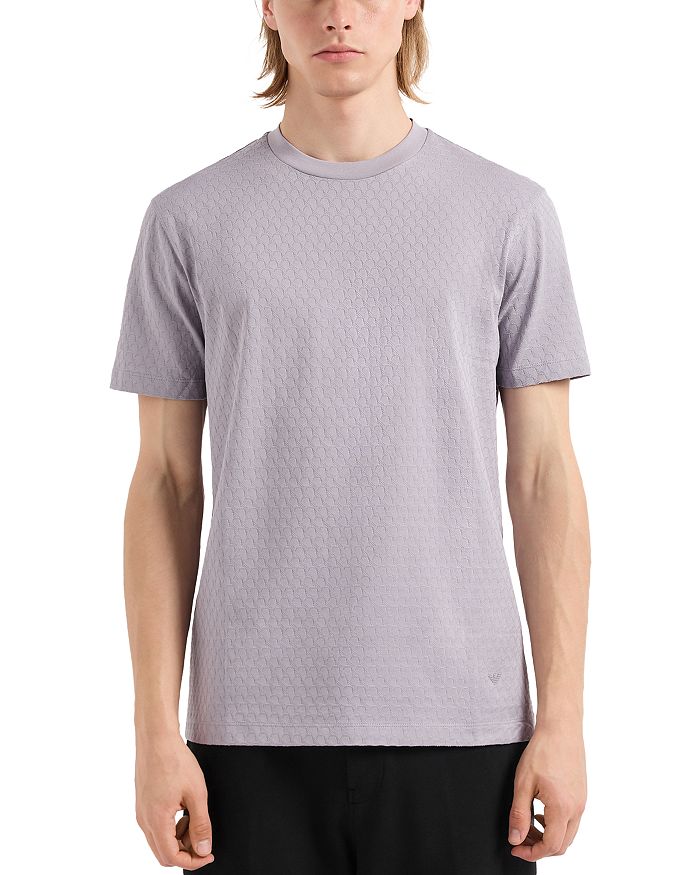 Emporio Armani Cotton Teardrop Jacquard Tee | Bloomingdale's