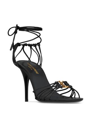 Click here for Saint Laurent Womens Babylone Sandals in Smooth Le... prices