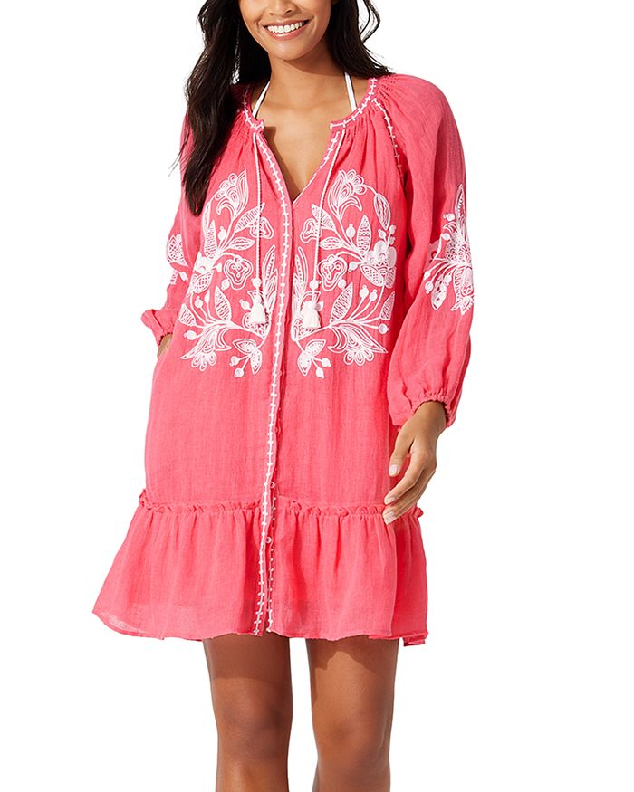 Tommy Bahama Linen Gauze Tunic Swim Cover-Up | Bloomingdale's