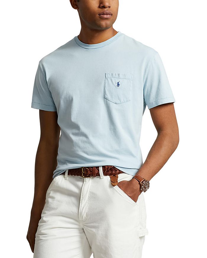 Polo Ralph Lauren Classic Fit Cotton Linen Pocket Tee | Bloomingdale's