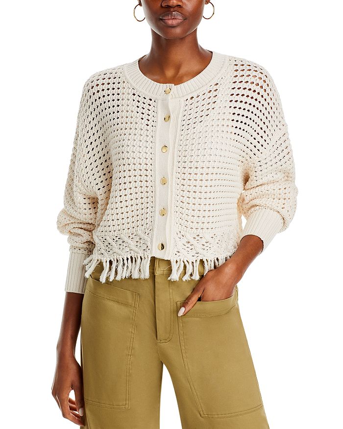 TOCCIN Rachel Fringe Hem Cardigan | Bloomingdale's