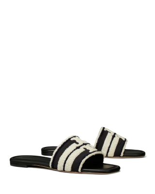 Tory Burch Women's Double T Slide Sandals | Bloomingdale's