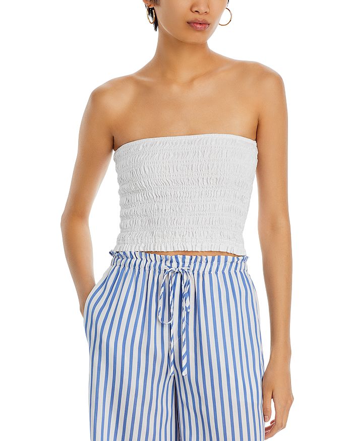 Bella Dahl Smocked Linen Tube Top | Bloomingdale's