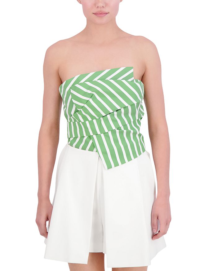 BCBGMAXAZRIA Strapless Layered Top | Bloomingdale's