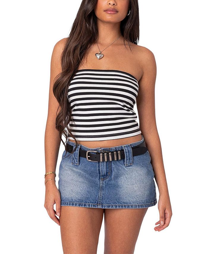 Edikted Alta Striped Tube Top | Bloomingdale's