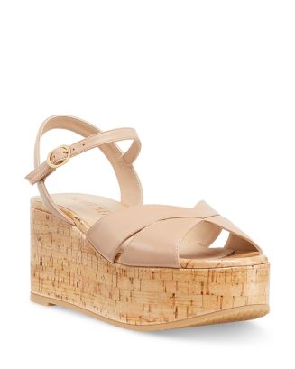Stuart Weitzman Women's Carmen Mini Wedge Sandals | Bloomingdale's