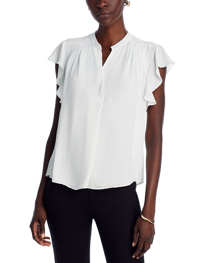 T Tahari Pleated Top | Bloomingdale's