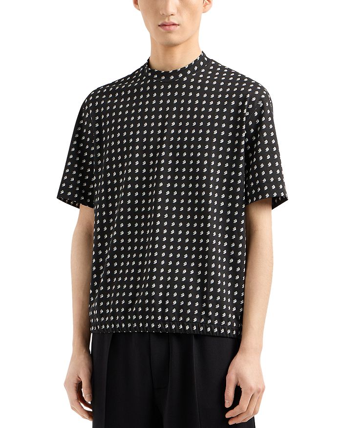 Emporio Armani Logo Pattern Tee | Bloomingdale's