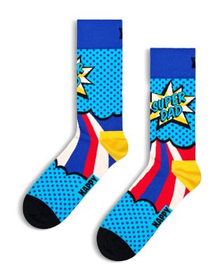 Happy Socks Men's Super Dad Socks | Bloomingdale's