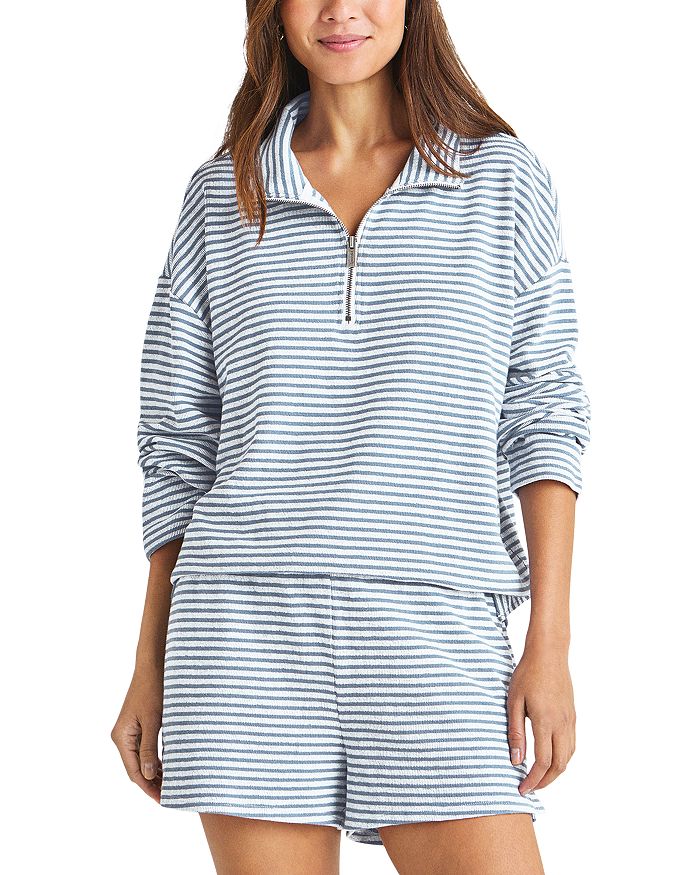 Splendid Bisous Quarter Zip Top | Bloomingdale's