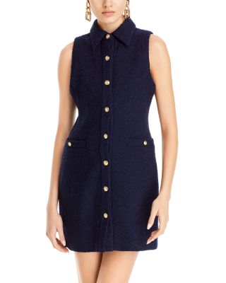 TOCCIN Sophia Button Front Tailored Mini Dress | Bloomingdale's