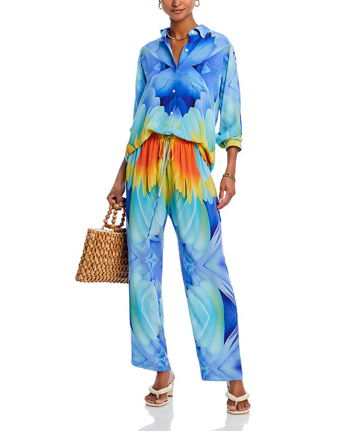 MODA BARONESSA Silk Blouse & Pants | Bloomingdale's