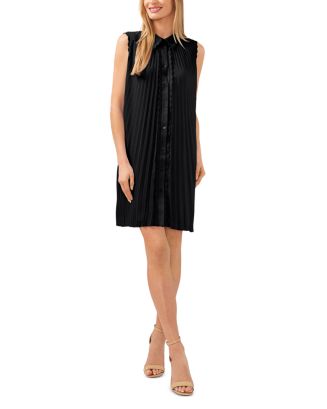CeCe Scalloped Pleated Mini Dress | Bloomingdale's