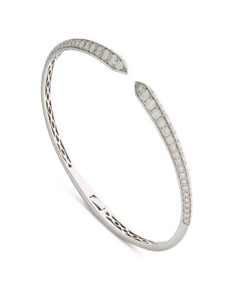 Alberto Milani 18K White Gold Via Fiori Chiari Diamond Kiss Cuff ...