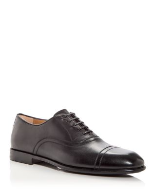 Click here for Ferragamo Mens Cortez Leather Cap Toe Oxfords prices