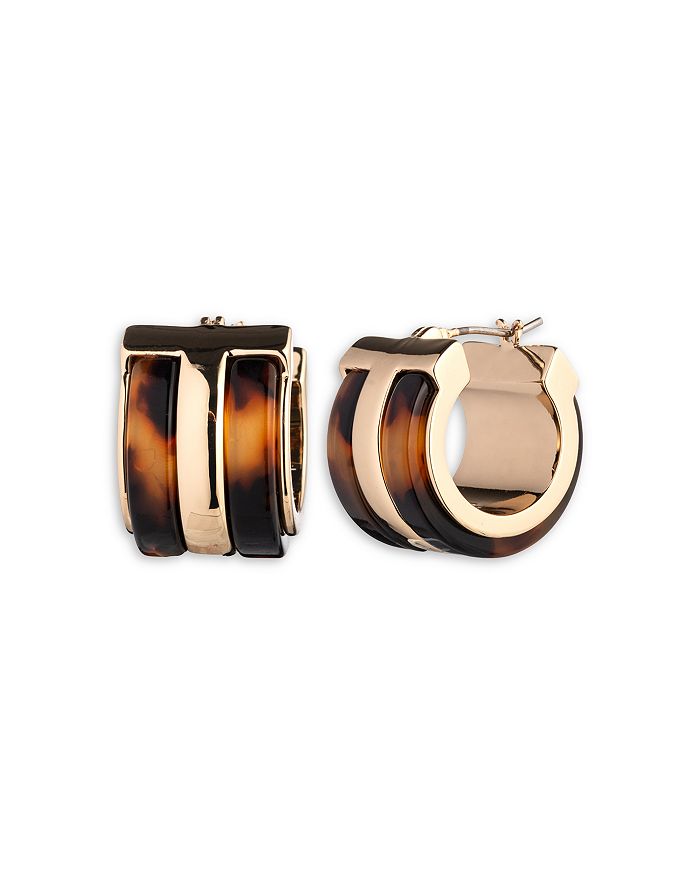 Ralph Lauren Wide Tortoise Hoop Earrings | Bloomingdale's