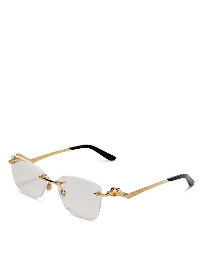 Cartier Frameless Square Clear Glasses, 57mm | Bloomingdale's