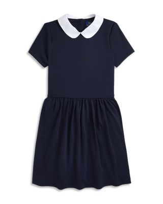 Ralph Lauren Girls' Collared Crepe Dress - Little Kid, Big Kid ...