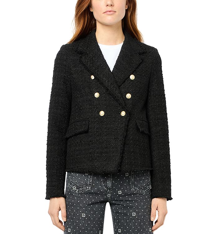 Gerard Darel Myla Tweed Double Breasted Jacket | Bloomingdale's