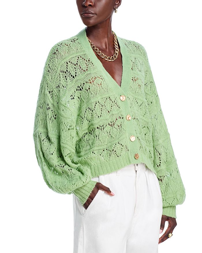 FARM Rio Textured Knit Cardigan | Bloomingdale's